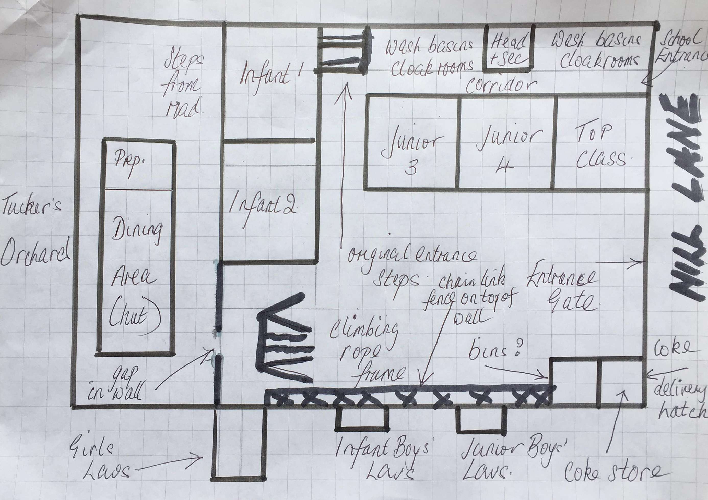 Bob Holbrook’s Plan of Timsbury Primary School – Timsbury community website
